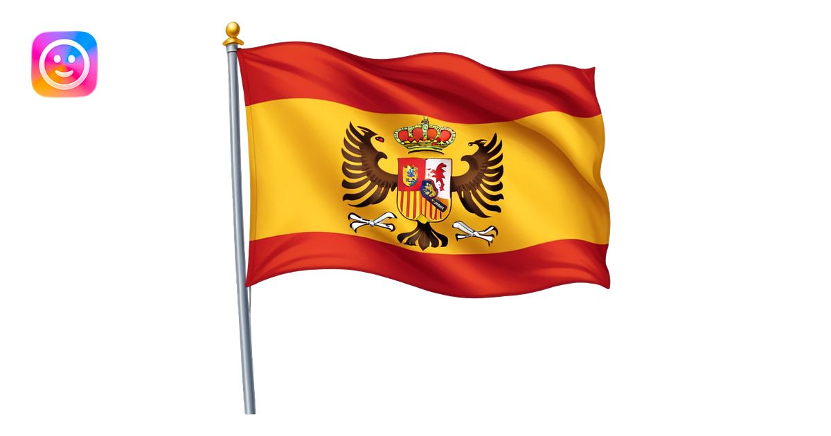 añade a la bandera de españa dos aguilas emoji | AI Emoji Generator