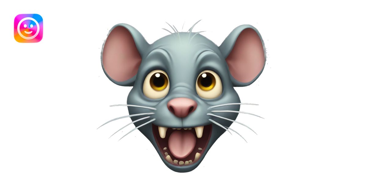 Scary zombie rats emoji | AI Emoji Generator