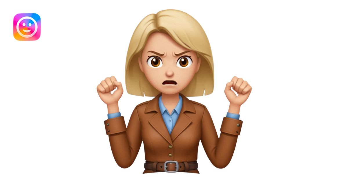 mom with a belt in her hands and an angry expression on her facd emoji ...