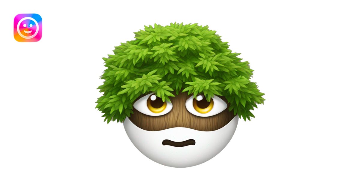 trees in his eyes emoji | AI Emoji Generator