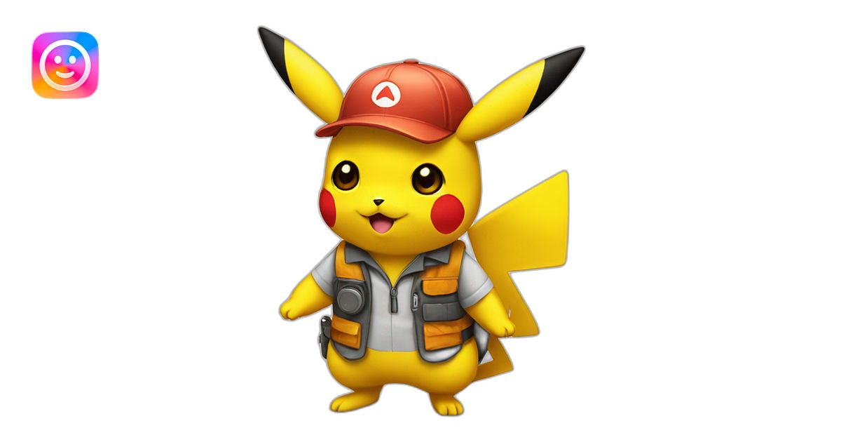 Pikachu ingeniero emoji | AI Emoji Generator