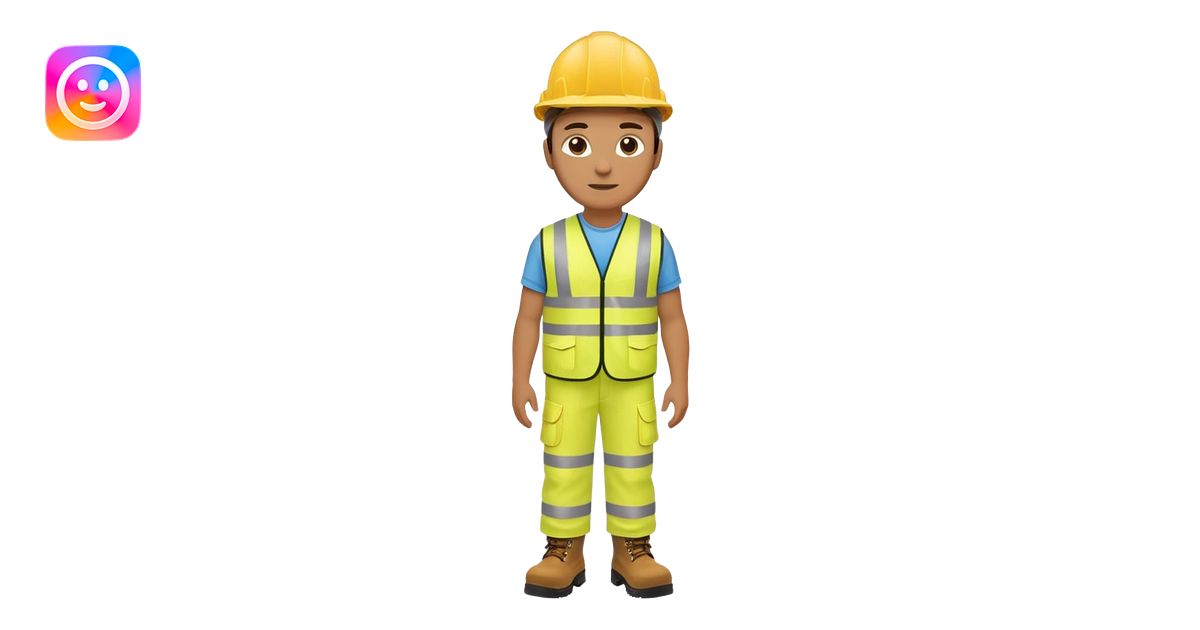 safety manager standing full body emoji | AI Emoji Generator