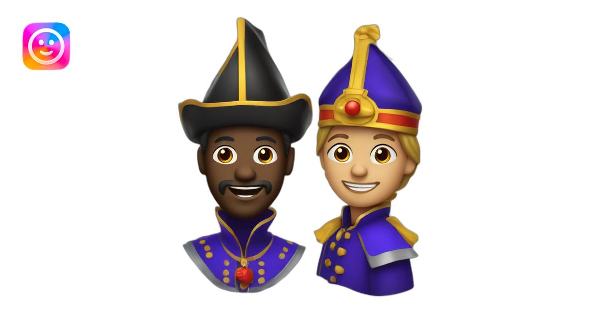 zwarte piet and sinterklaas emoji | AI Emoji Generator