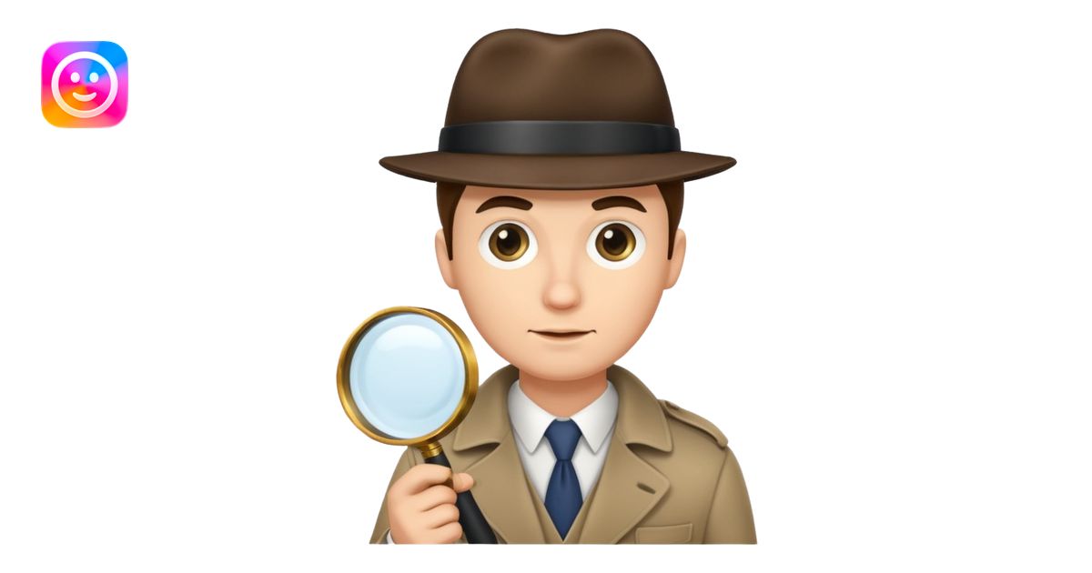 dective with magnifing glass emoji | AI Emoji Generator