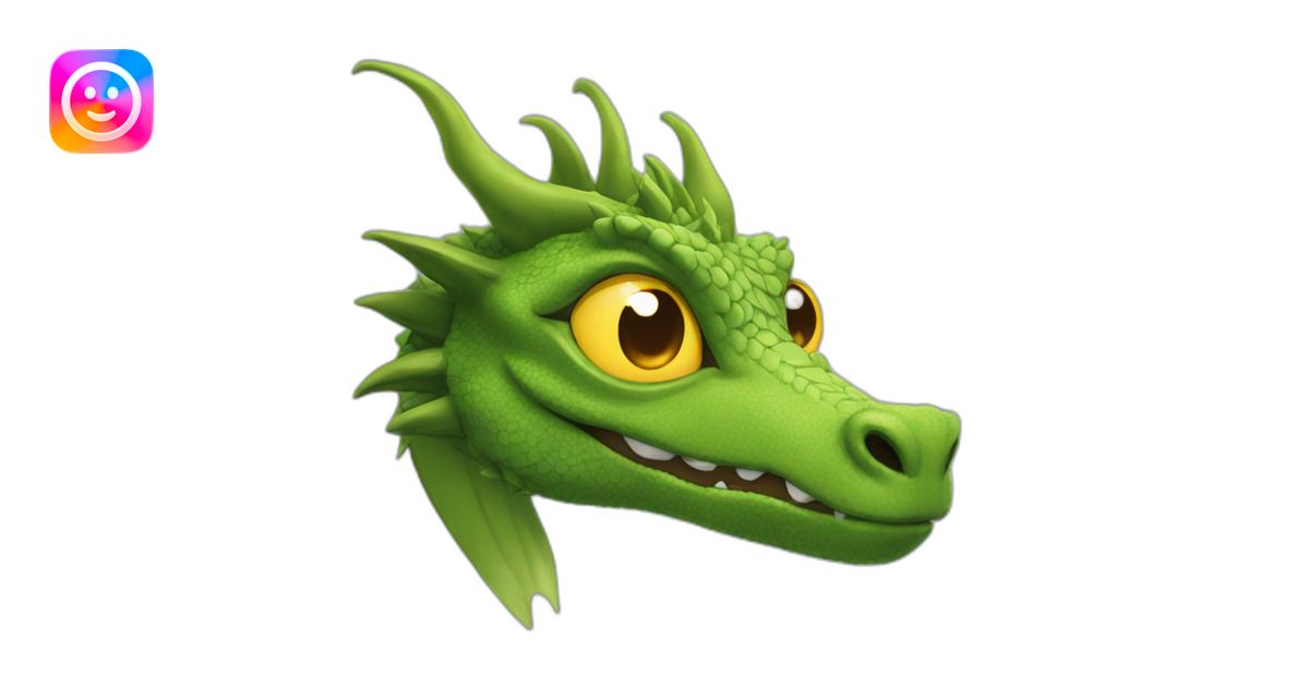 the dragon rolls his eyes emoji | AI Emoji Generator
