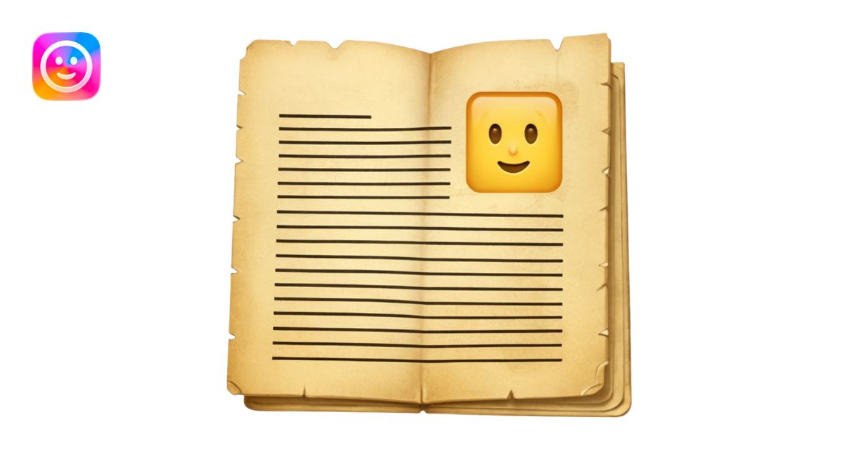 a piece of document emoji | AI Emoji Generator