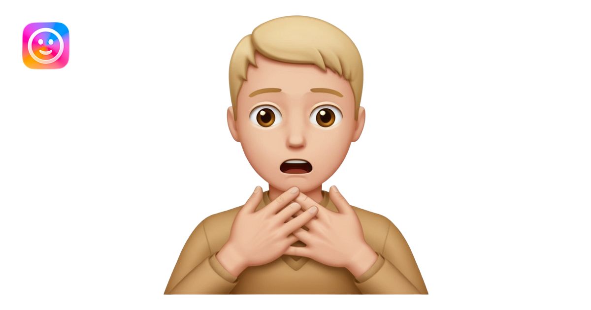 two hands making a choking gesture emoji | AI Emoji Generator