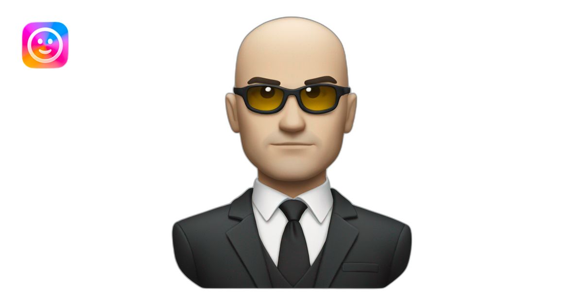 Agent 47 emoji | AI Emoji Generator