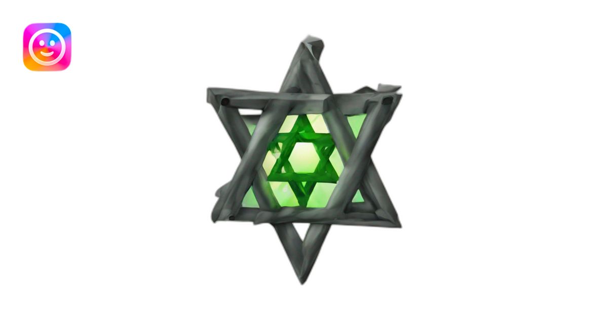 Star of David missiles on Gaza emoji | AI Emoji Generator