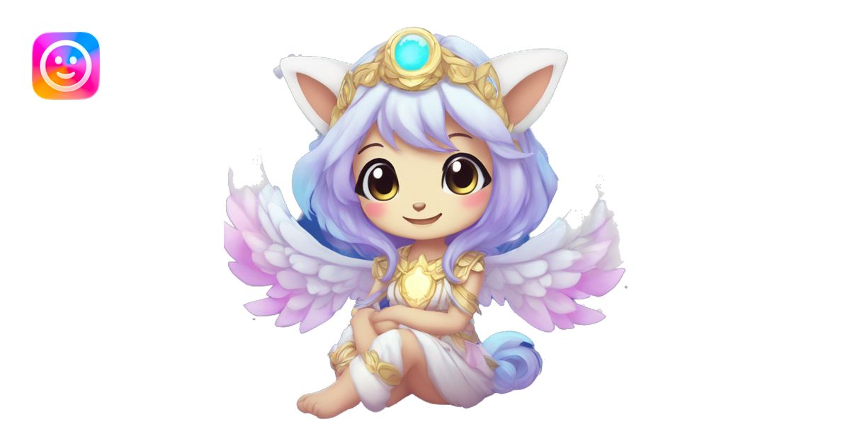 Cute Kawaii Chibi Anthro Sona Colorful Ethereal Pretty see Godly ...
