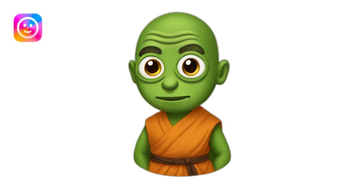 Pepe monk emoji | AI Emoji Generator