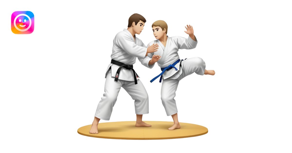 Two judo practitioners in traditional gi, one executing a powerful ...