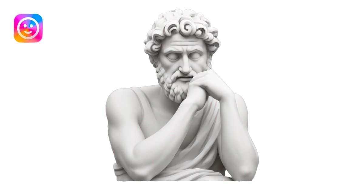 athens thinker emoji | AI Emoji Generator