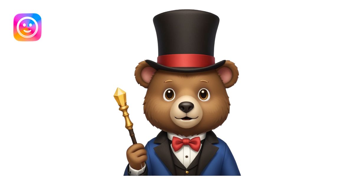 magician bear emoji | AI Emoji Generator