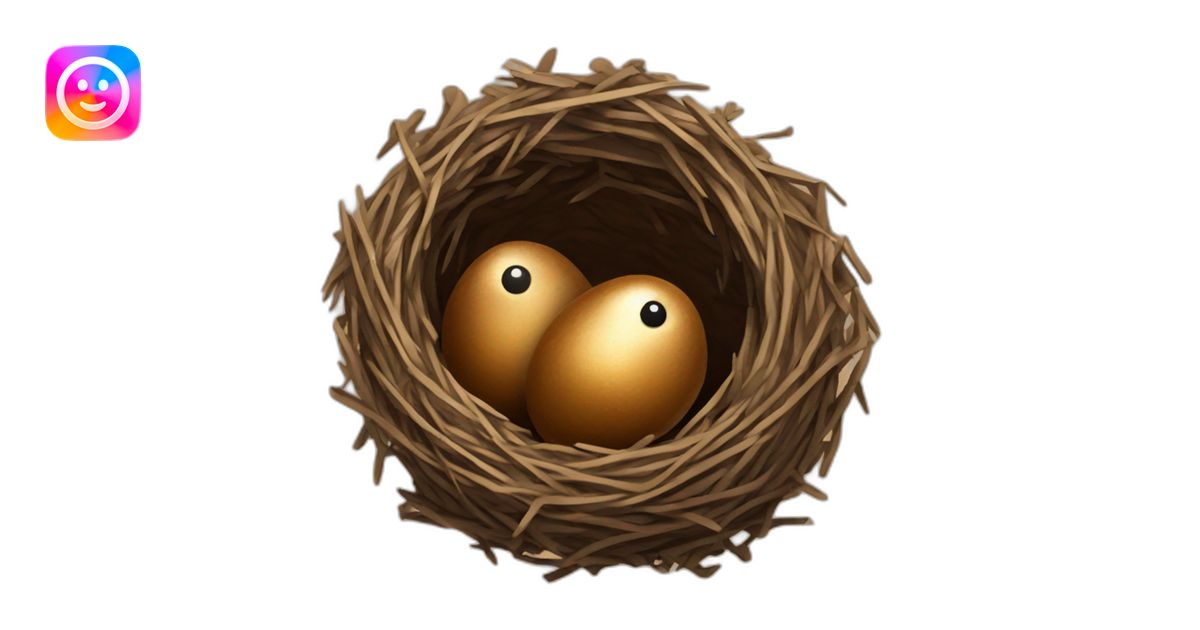 bronze bird nest emoji | AI Emoji Generator