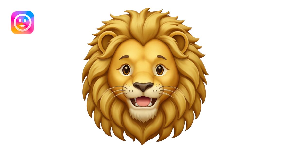 lion say hello emoji | AI Emoji Generator