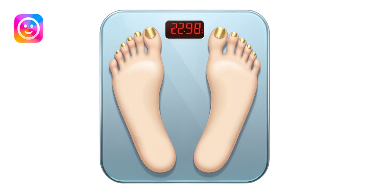 feet on digital scales emoji | AI Emoji Generator