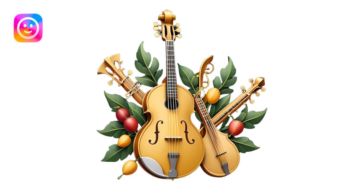 Design a sophisticated and festive emblem-like emoji representing ...