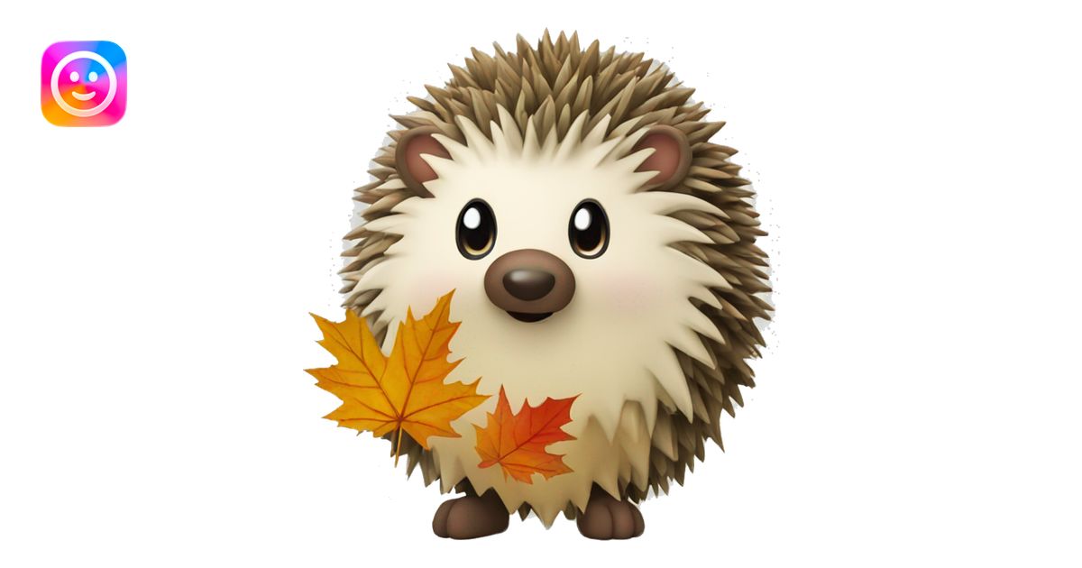 Igel im Herbst emoji | AI Emoji Generator
