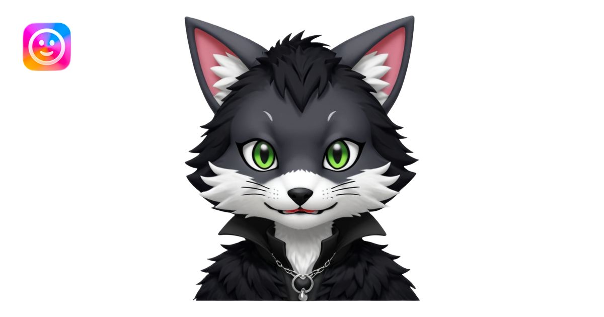 Cool gothic cute Kemonomimi Nekomimi Japanese Anime Kemono Furry Style ...