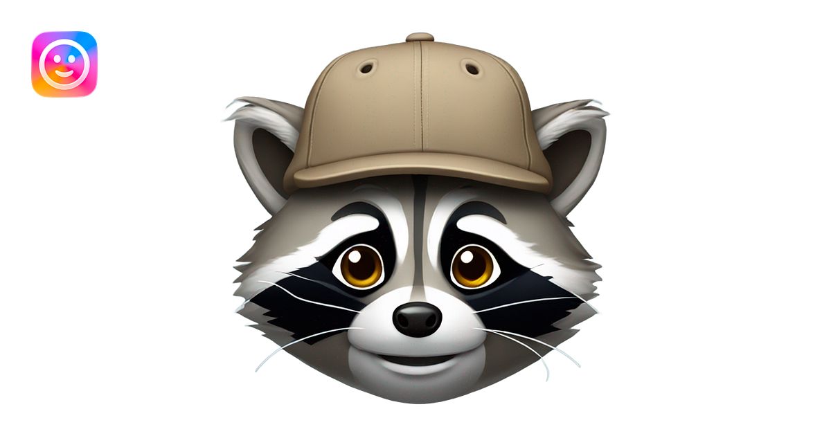 raccoon in cap emoji | AI Emoji Generator