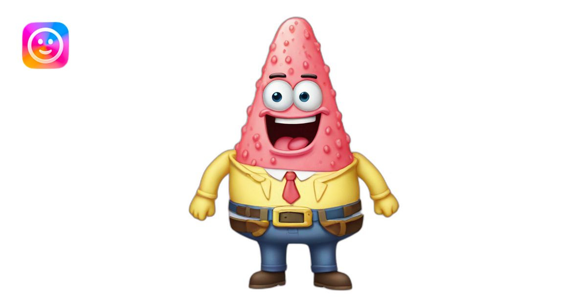Patrick star spongebob emoji | AI Emoji Generator