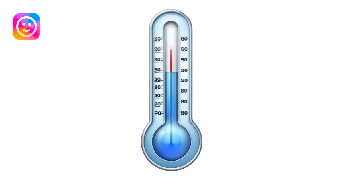 blue thermometer emoji | AI Emoji Generator