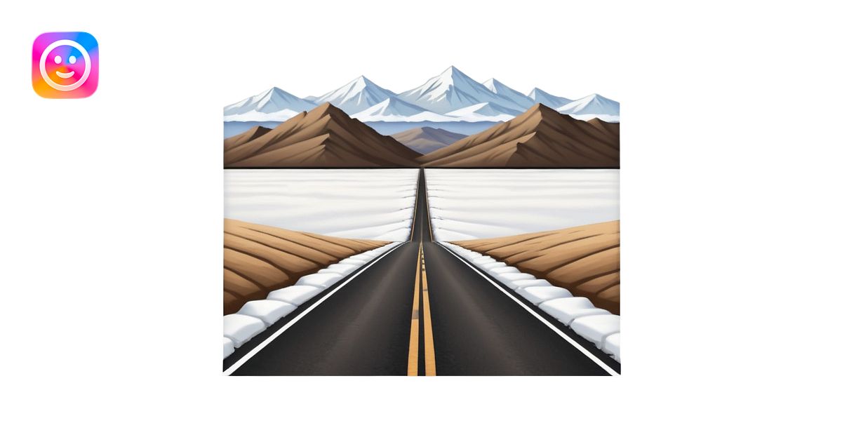 A long straight dirt road that disappears into the horizon half way up ...