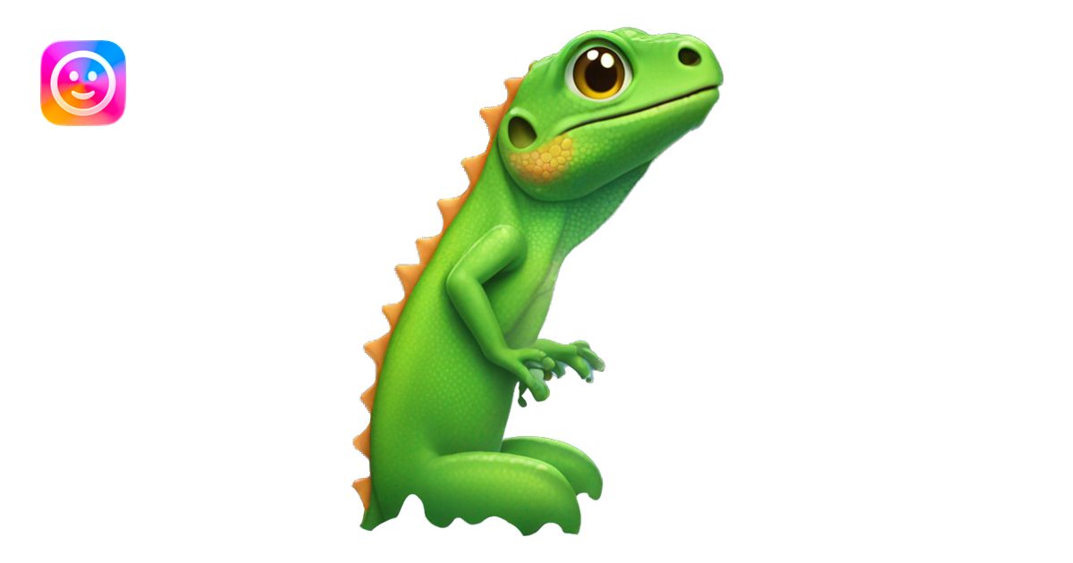 Lizard taking a shower emoji | AI Emoji Generator