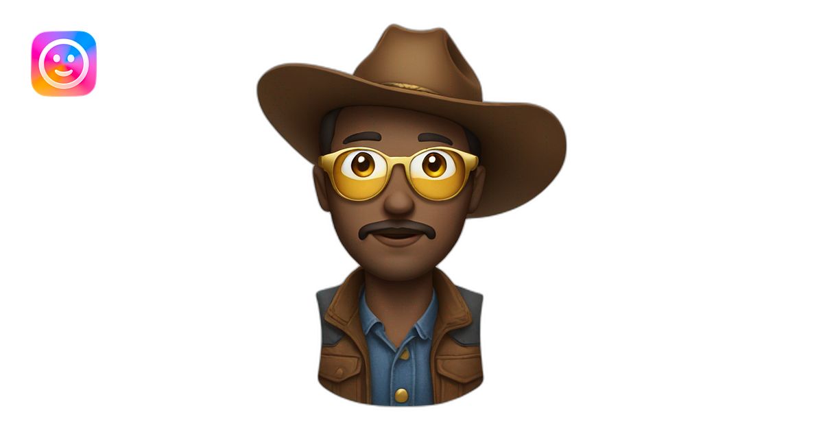 Realistic man with golden glasses, blue eyes, and brown hair, with a ...