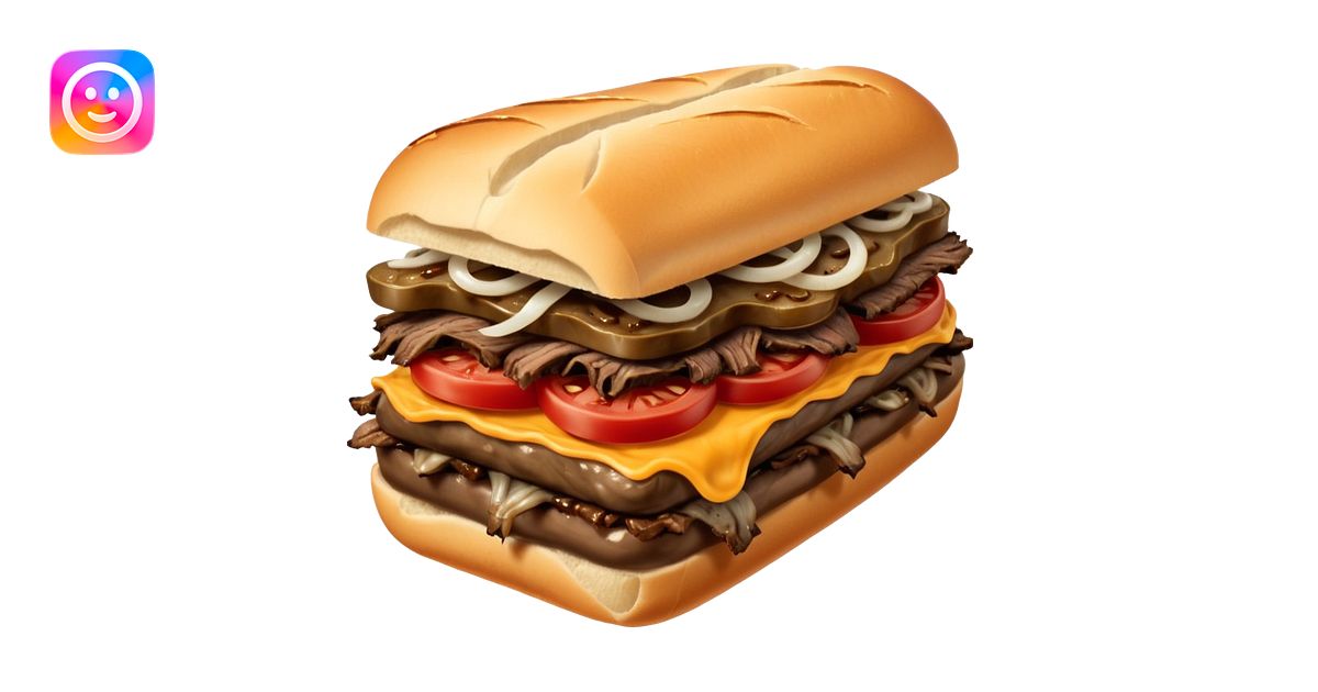 philly cheesesteak snadwich emoji | AI Emoji Generator