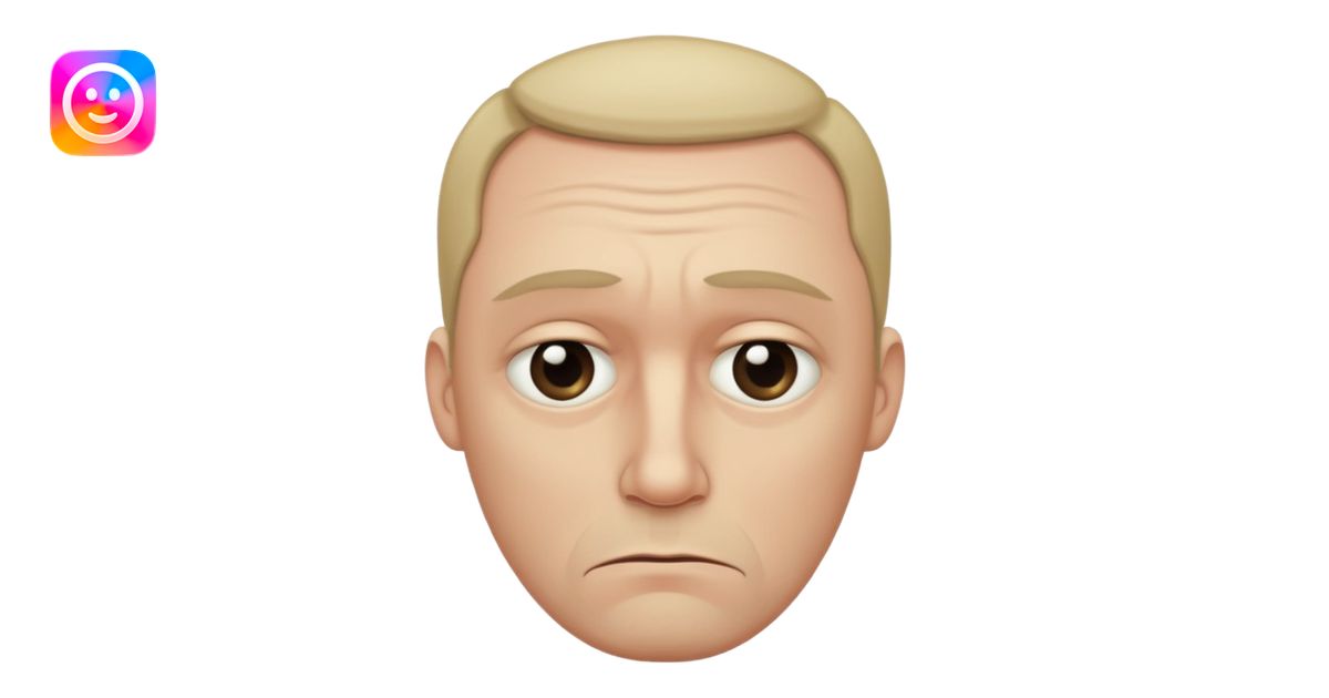 sad 42 year old man emoji | AI Emoji Generator