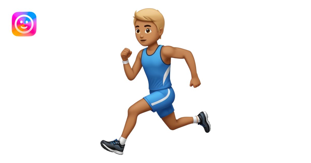 running emoji runner emoji person running emoji emoji | AI Emoji Generator