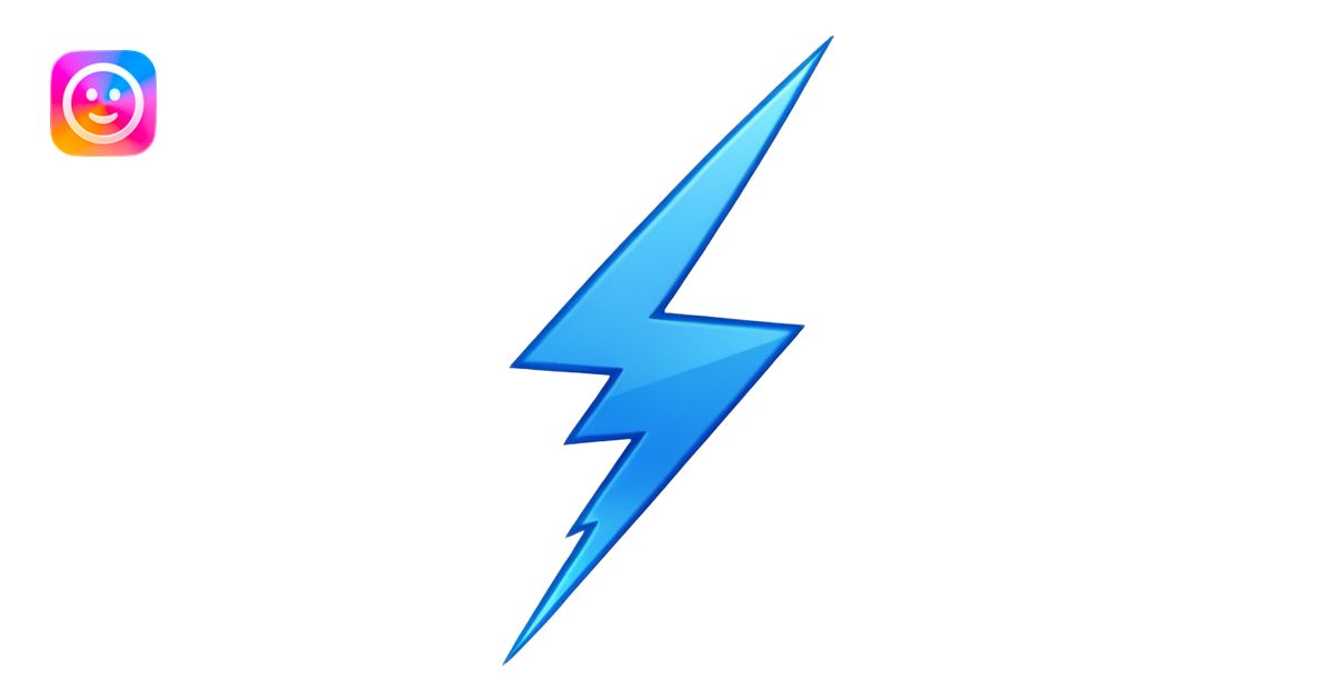 Lightning bolt emoji | AI Emoji Generator