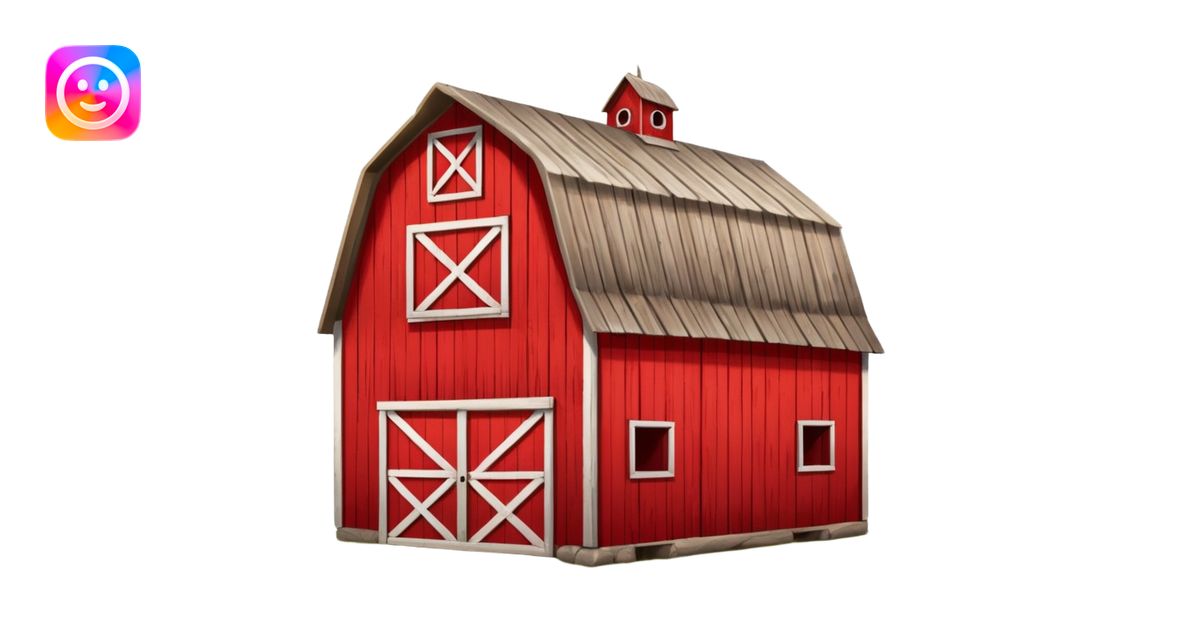 a farm barn emoji | AI Emoji Generator