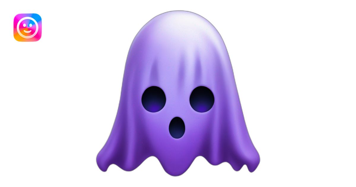purple ghost emoji | AI Emoji Generator