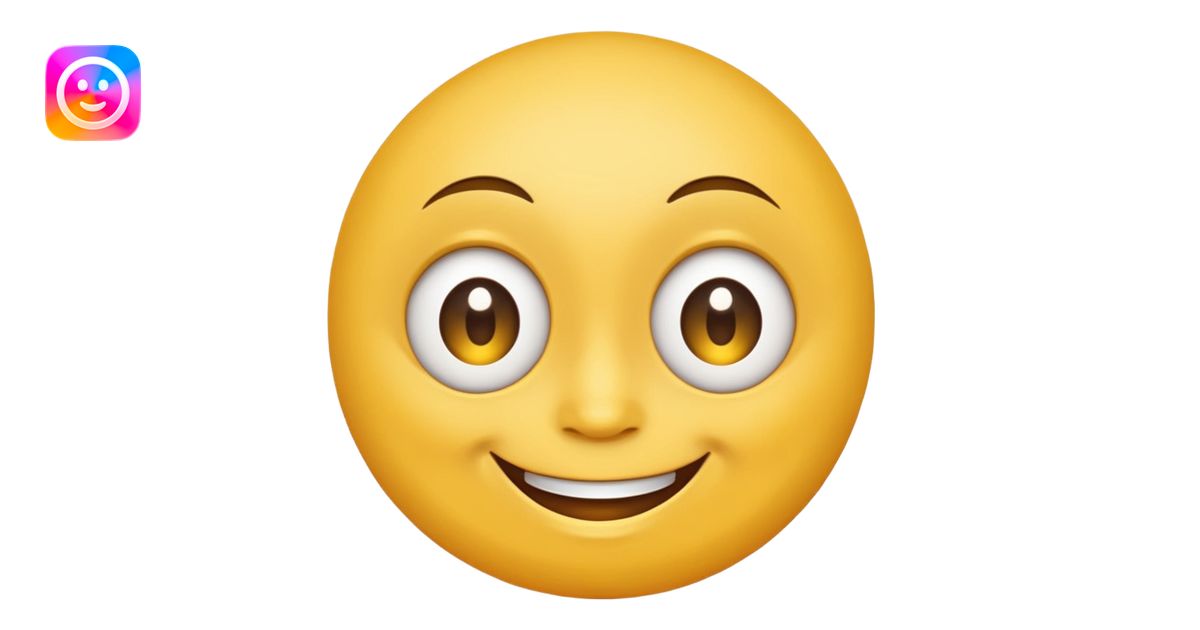 Very Chinese looking smiley face emoji | AI Emoji Generator