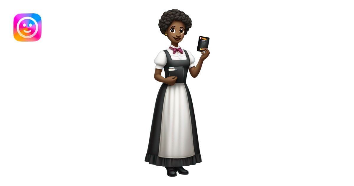 galora waitress galora in Victorian dress elegant, full body, holding ...