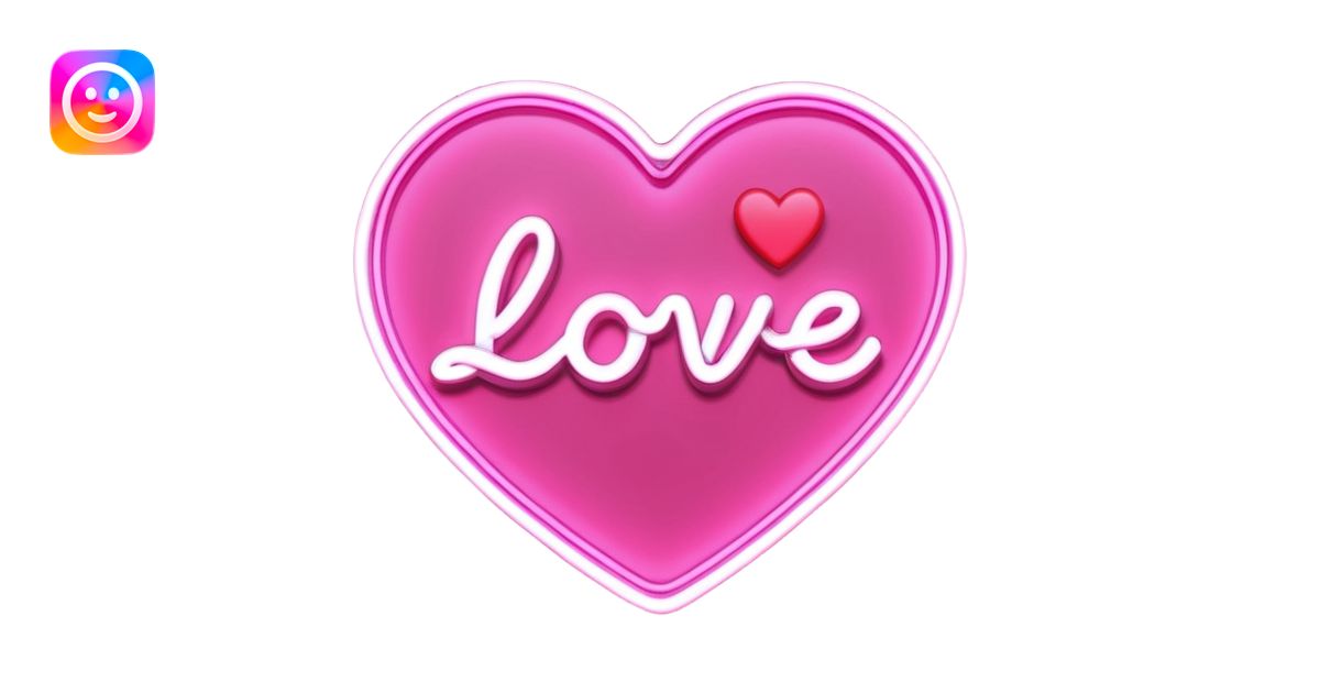 glowing pink neon sign that says "i Love u " in cursive. With a heart ...