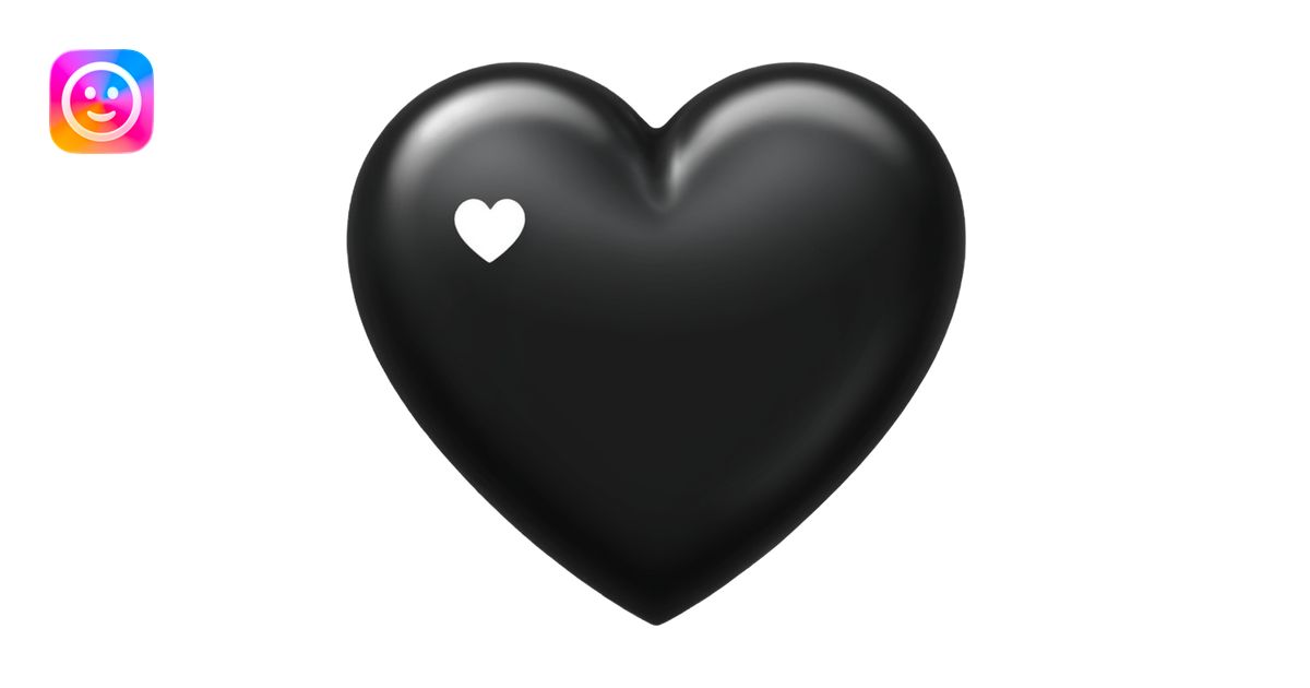 Cuore nero emoji | AI Emoji Generator