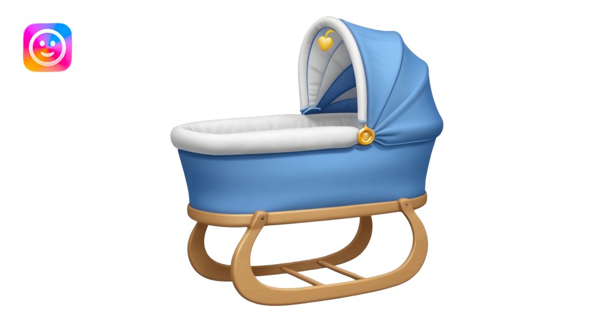 blue baby bassinet emoji | AI Emoji Generator