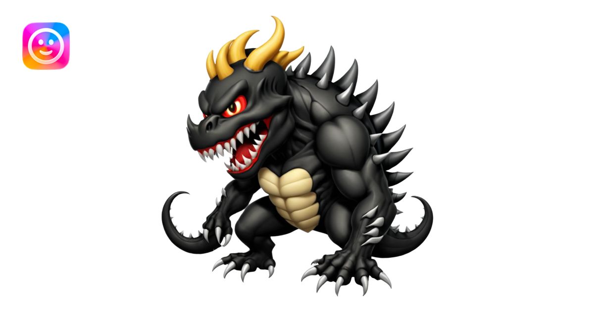 Bowser-Venom-fusion emoji | AI Emoji Generator