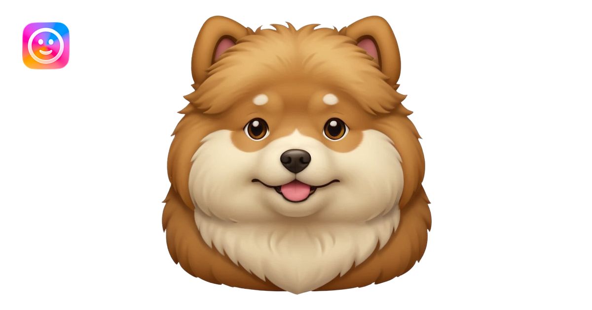 Fat. Dog emoji | AI Emoji Generator