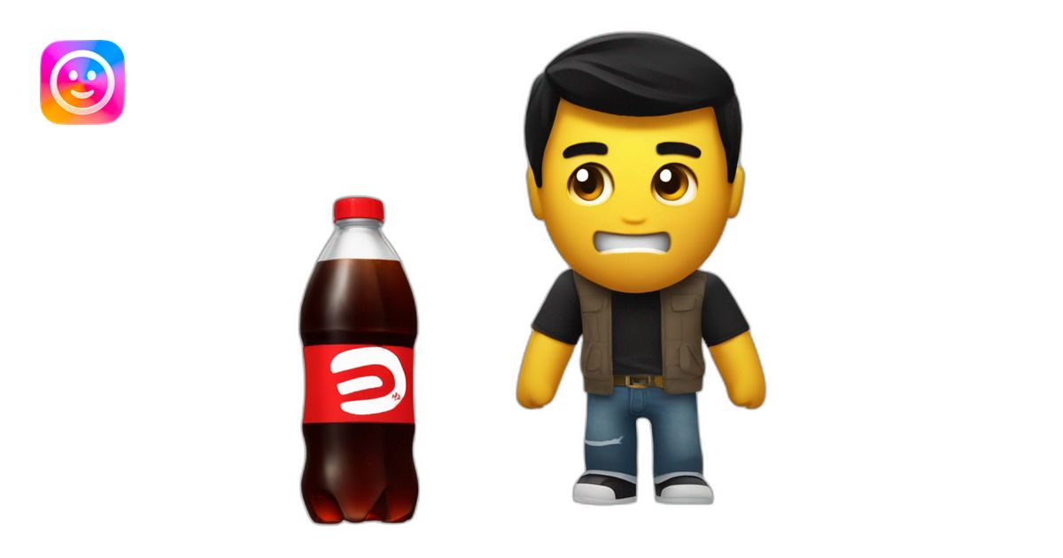Mad noob from roblox with blox cola emoji | AI Emoji Generator