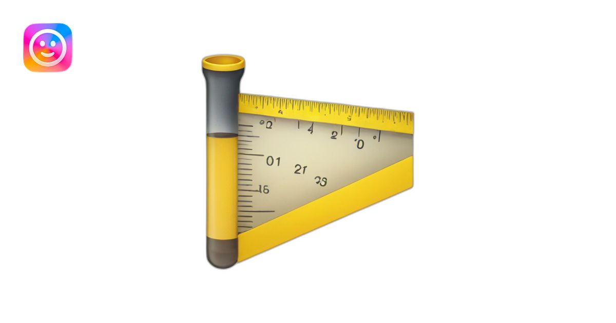 measure-water-with-yellow-ruler emoji | AI Emoji Generator