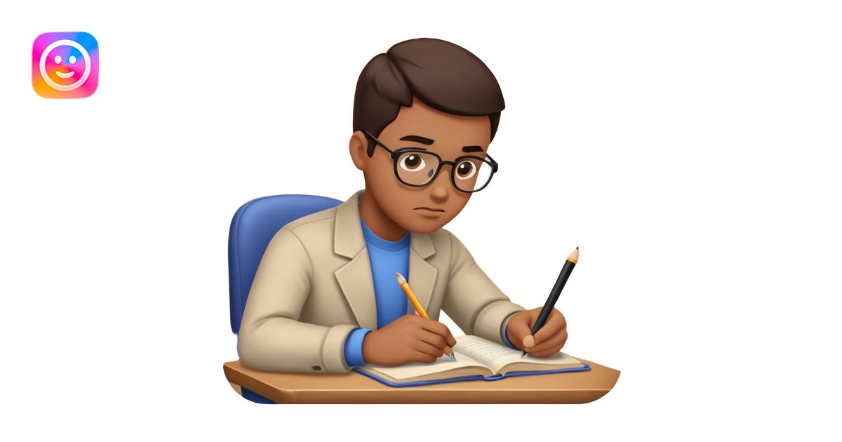Studying emoji | AI Emoji Generator