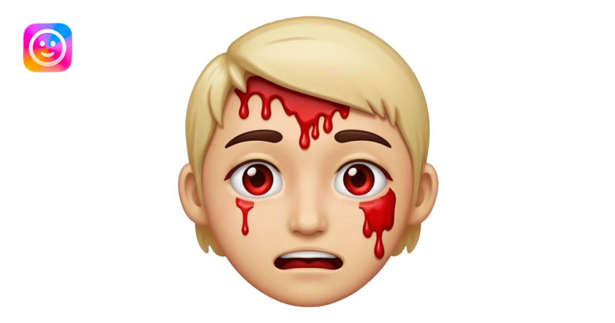 Bleeding face emoji emoji | AI Emoji Generator