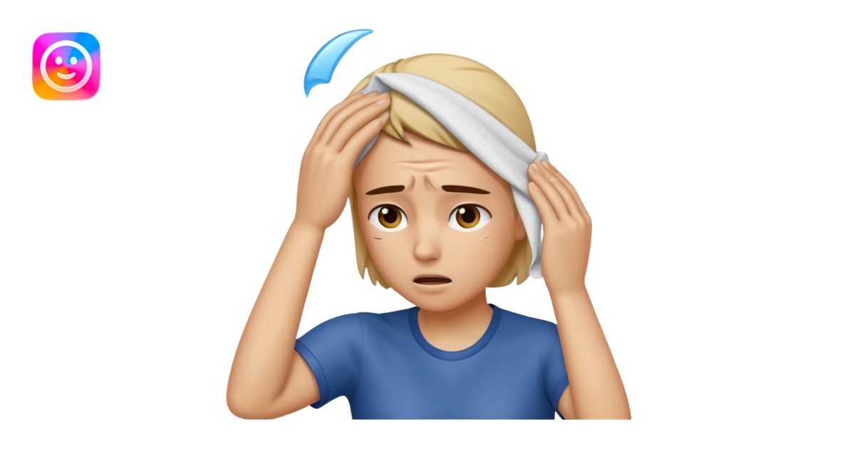 Wiping sweat off forehead emoji | AI Emoji Generator