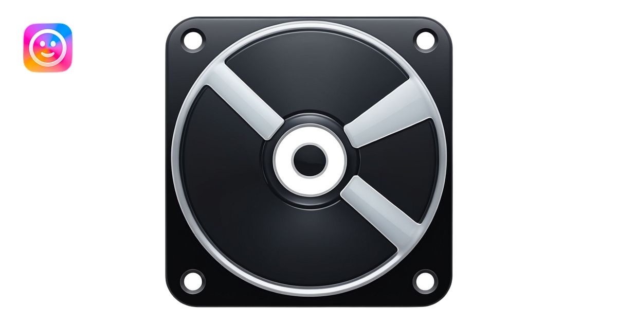 black computer disk emoji | AI Emoji Generator