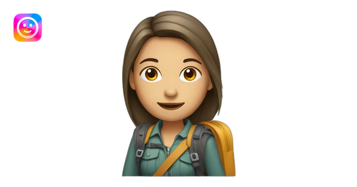 Travel girl emoji | AI Emoji Generator